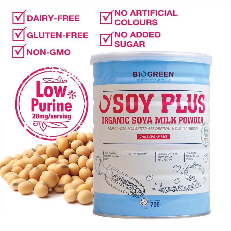 Biogreen O’Soy Plus Organic Soya Milk (Cane Sugar Free), 700g - TikTok ...