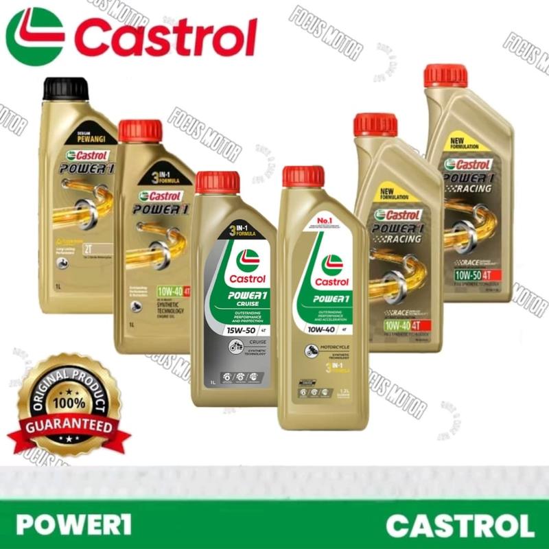 100% ORIGINAL CASTROL MOTORCYCLE ENGINE OIL POWER 1 2T POWER - TikTok ...