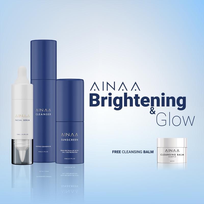 AINAA BRIGHTENING & GLOW [AINAA CLEANSER ,AINAA SUNSCREEN & AINAA ...