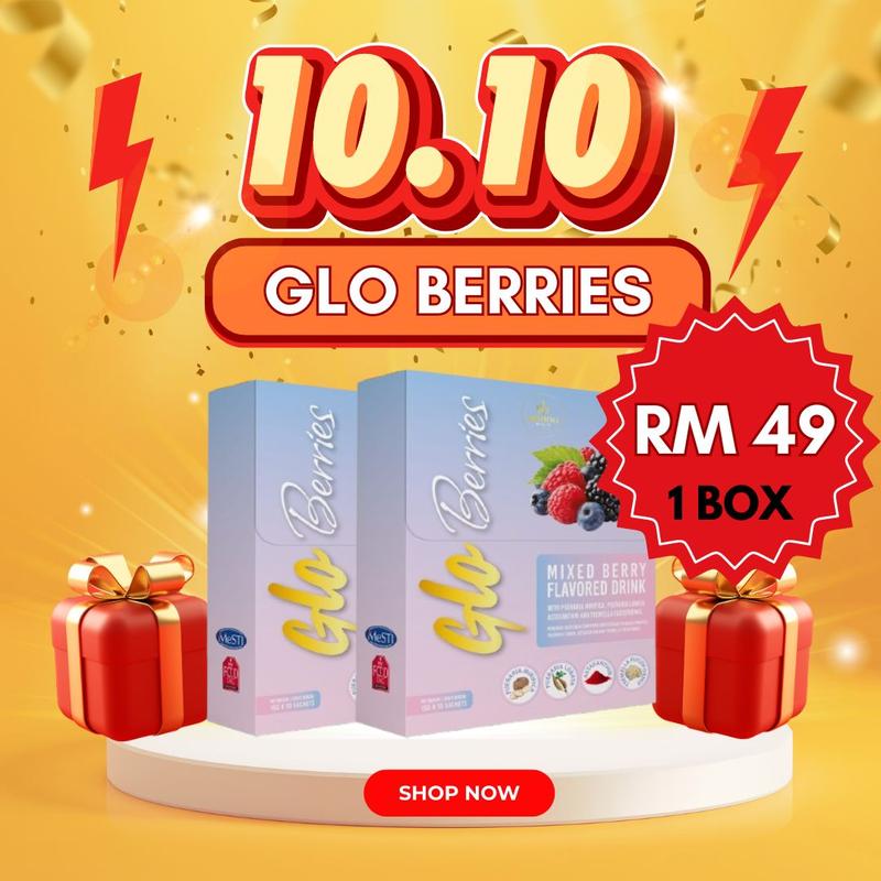 Minuman Serbuk Glo Berries Berperisa Strawberry,Blueberry da - TikTok ...
