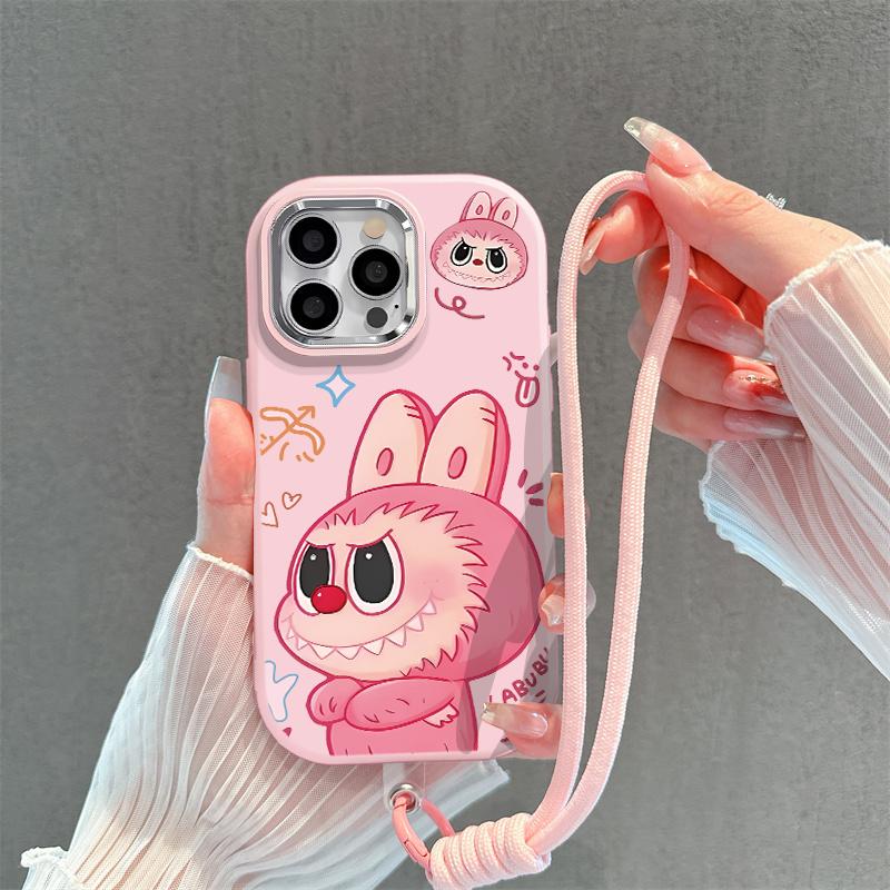 【Case+Bracelet】Casing Lembut Cute Labubu Untuk Case IPhone 1 - Shop ...