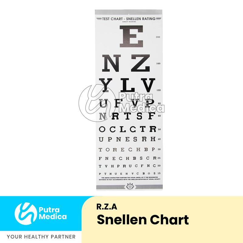 Snellen Chart / Kertas Tes Periksa Mata Rabun / Poster Snele - Shop ...