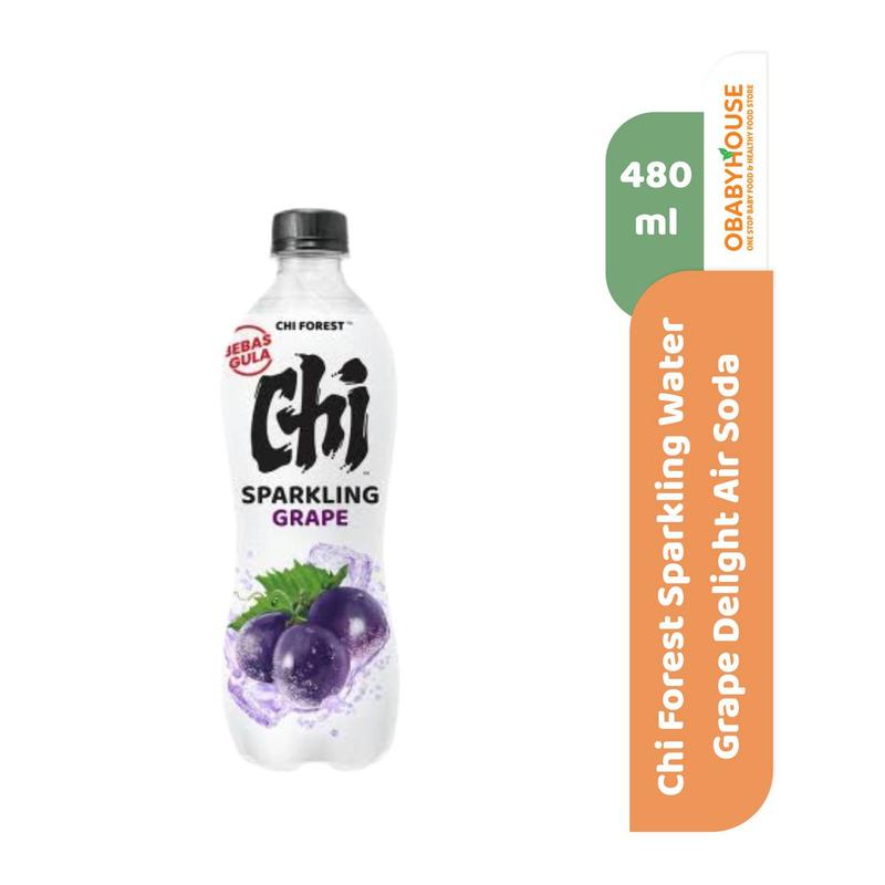 Chi Forest Sparkling Water Grape Delight Air Soda 480 ml - Shop | Tokopedia