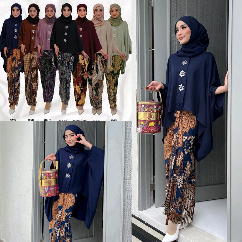 CINDAI MINI KEBAYA BATIK PARIO SKIRT. BAJU RAYA 2025. BAJU KURUNG ...