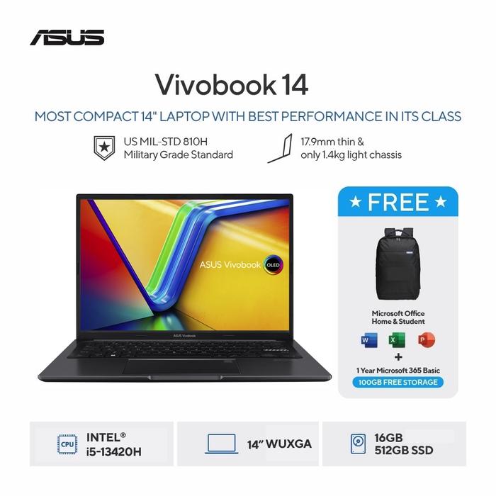 Promo [FREE MOUSE + EARPHONE] ASUS Vivobook 14 A1405VA-VIPS5151M ...