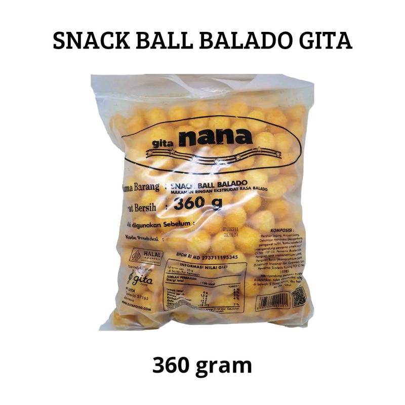 Snack Ball Gita Nana 360gram / Chiki - Shop | Tokopedia