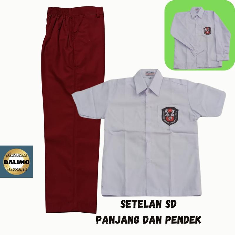 Setelan Seragam SD cowok Kelas 1 sampai 6 dan ukuran Jumbo Setelan ...