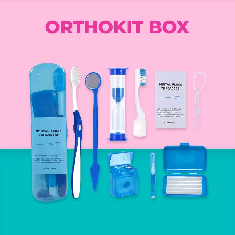 ORTHO KIT SET 8 PCS SIKAT GIGI BEHEL DR SMITH ORTHODONTIC TOOTHBRUSH ...