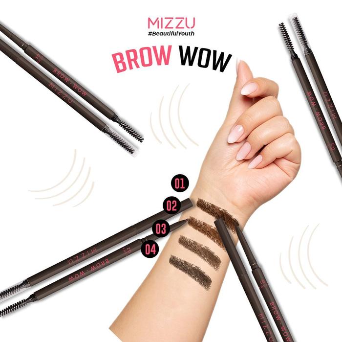 Promo Mizzu Eye Brow Wow /Pensil Alis /Eyebrow/ Waterproof/ Dark/Brown ...