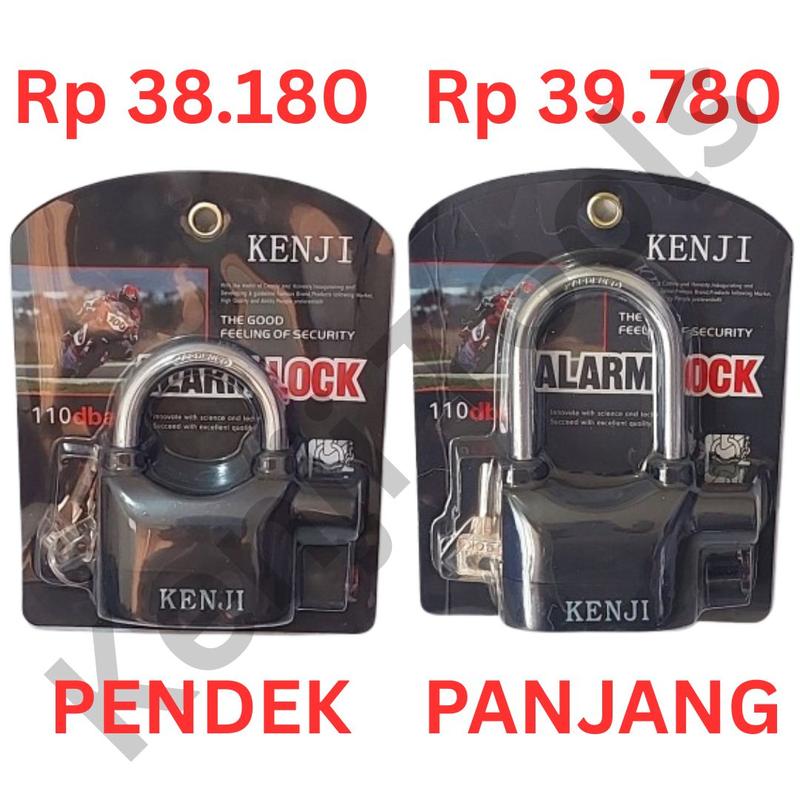 Gembok Alarm Anti Maling Suara Keras Pagar Motor Alarm Lock Ring ...