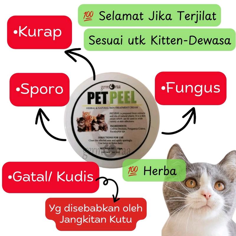 Cream Kurap Pet Peel Herba Organic Cream Kurap Kucing - TikTok Shop ...