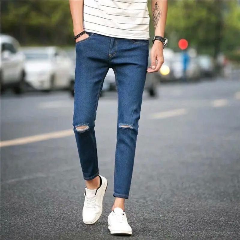 Denim slime fit koyak style pant for man's Ready stock - TikTok Shop ...