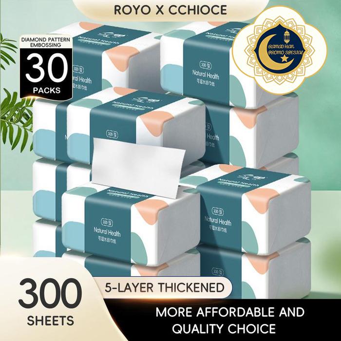 Promo Ramadan sale【30 PACK】Tisu Wajah Premium Luxury ROYOPANDA - 5 ...