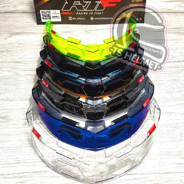 Jual Spoiler helm Ttc Premium Rtf Original Iridium Motorcycle - Clear ...