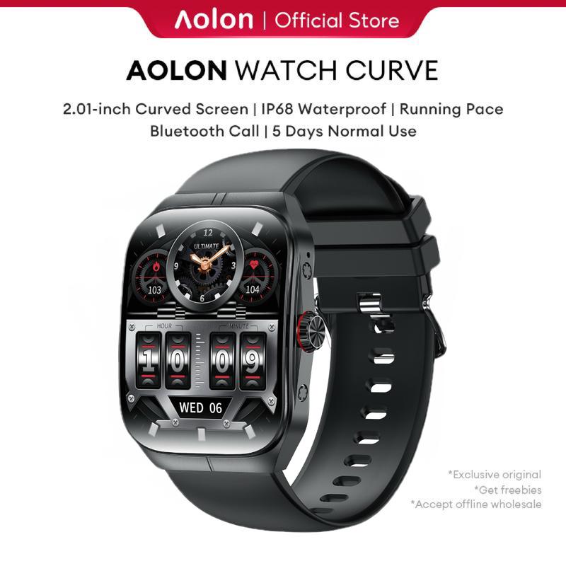 Aolon Curve Smart Watch 2.01'' HD Curved Screen IP68 Waterproof ...