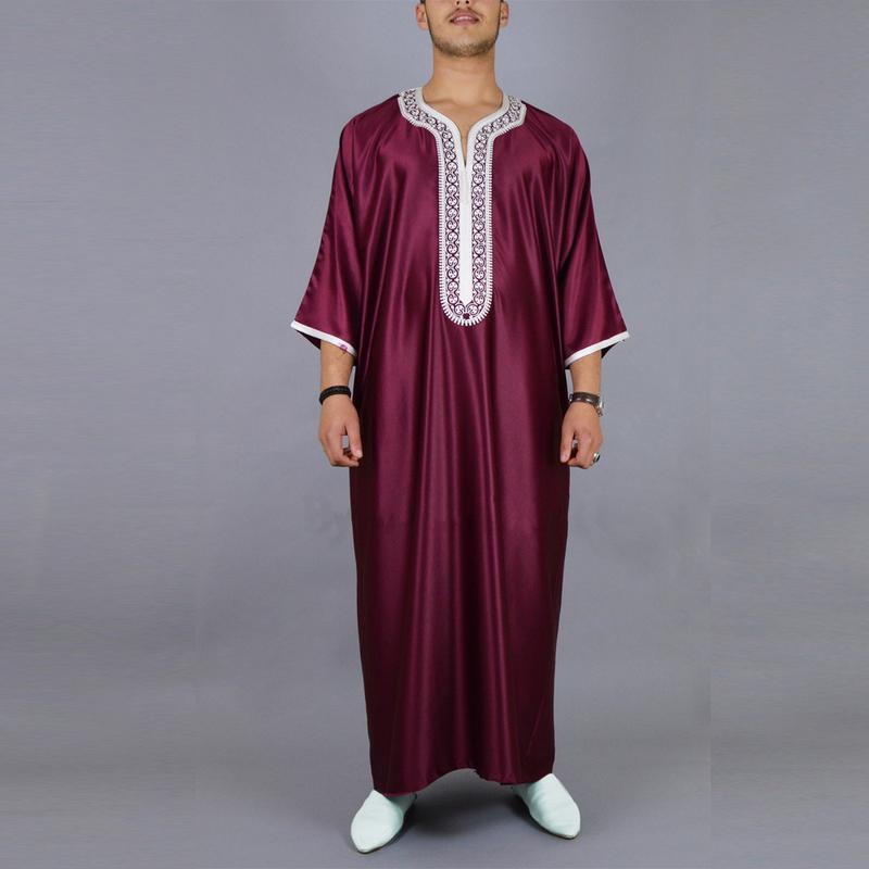 [Duke] New Middle East Arab Robe Long Sleeve Embroidered Red - TikTok ...