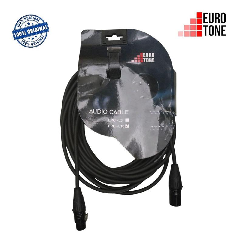 Eurotone Kabel Audio/Microphone XLR Male-Female 10M - Shop | Tokopedia