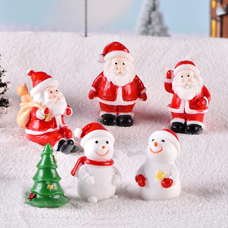 MYE 1Pc Santas Figurine Unique Micro Landscape Ornament Realistic ...
