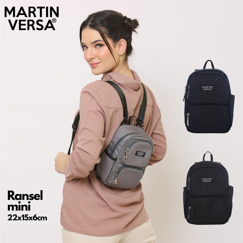 Martin Versa Belinda S Tas Ransel Mini Hitam Kanvas Backpack Wanita ...