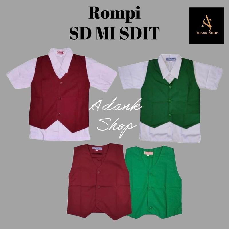 Rompi Sekolah SD MI SDIT Warna Merah dan Hijau Kelas 1-6 Fashion - Shop ...