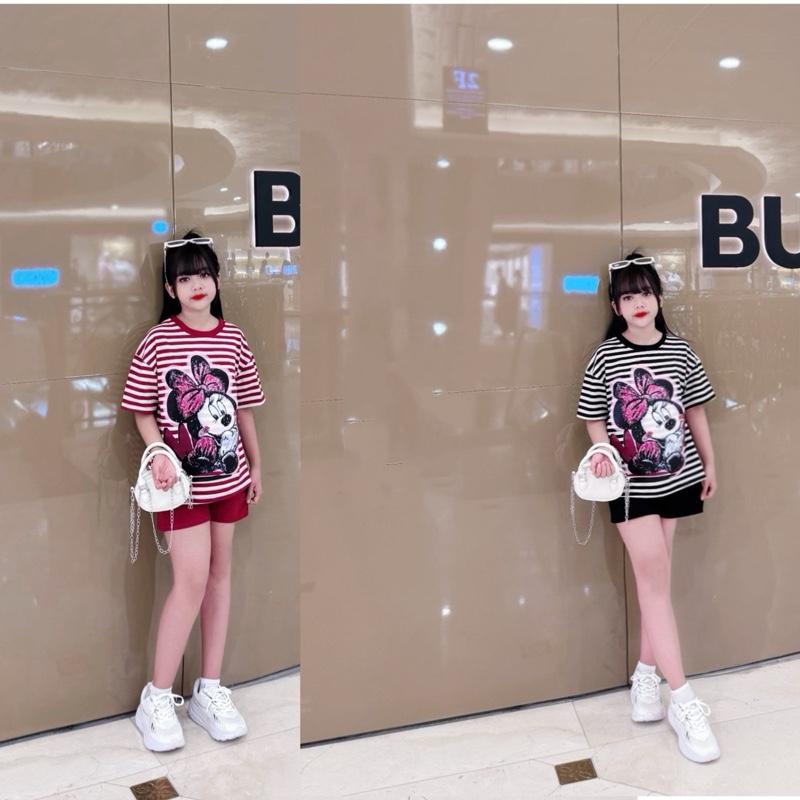 [DOKID] QA40-Bộ áo kẻ Mickey siu xinh hottrend hè( 20kg - 45kg - TikTok ...