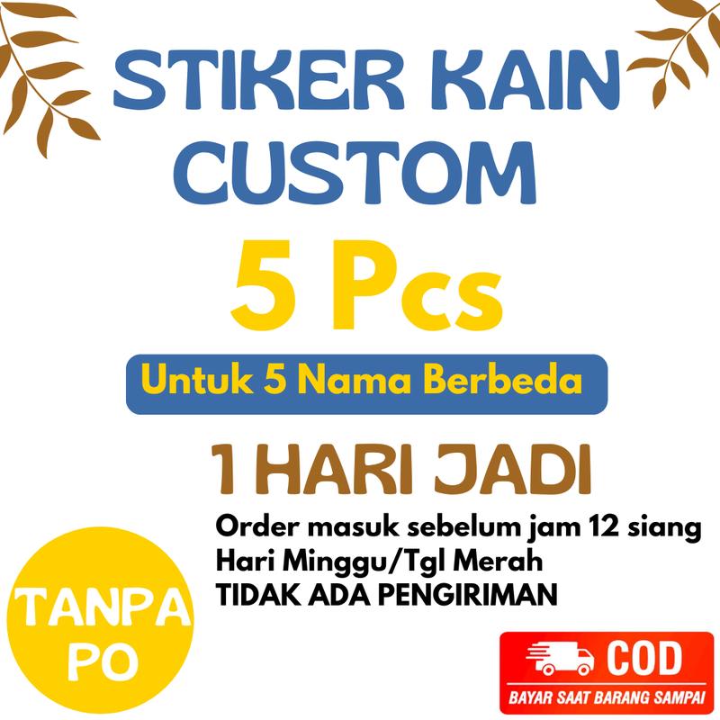 Label Setrika Nama - Stiker Baju - Label Nama Setrika Ekonomis Note ...