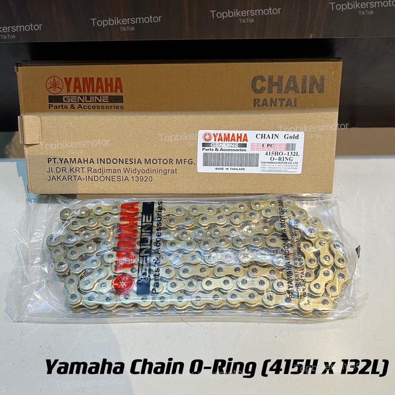 YAMAHA O-Ring Gold Chain Motorcycle Chain Rantai Motor 415H /428H ...