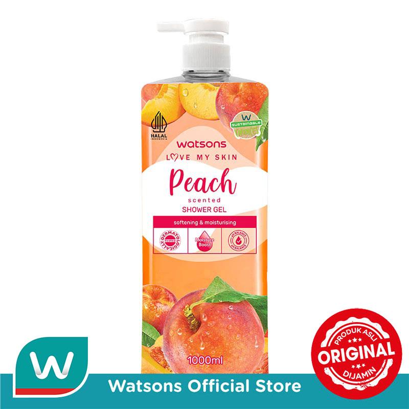 Watsons Peach Scented Shower Gel 1000ml - Shop | Tokopedia