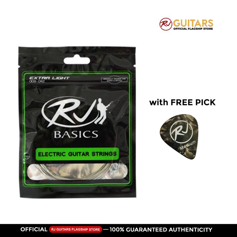 RJ Basics Strings - Electric Guitar with FREE PICK - TikTok Shop ...