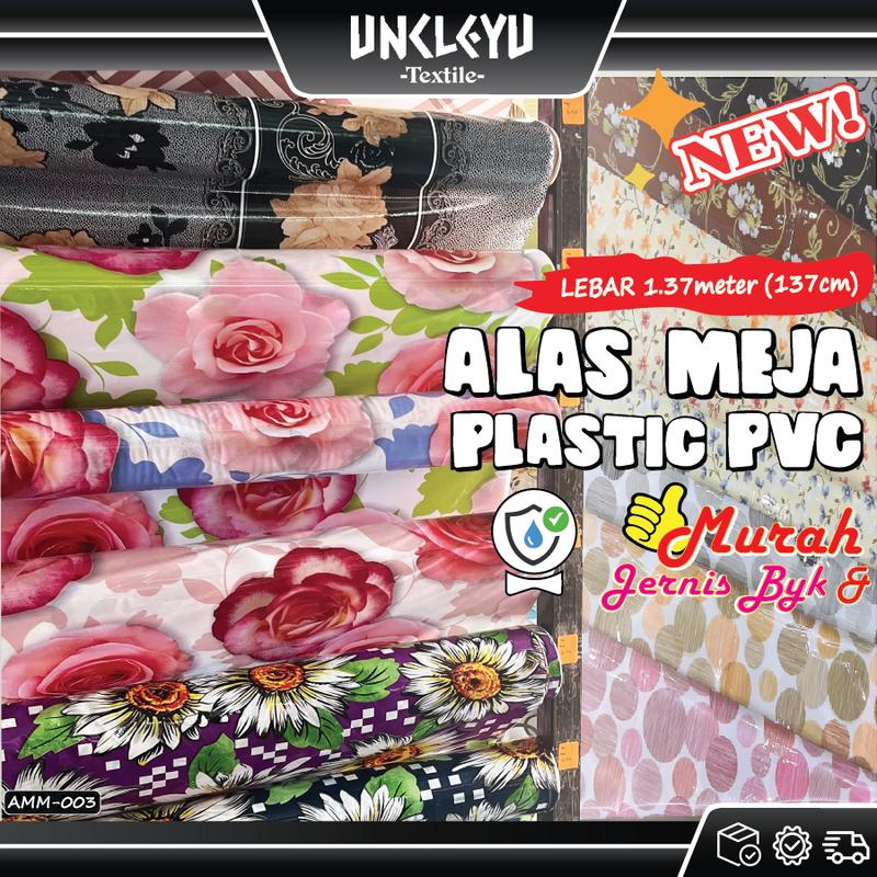 Alas Meja PVC/Corak Bunga Eksklusif/Murah & Byk Pilihan/Lapi - TikTok Shop Malaysia