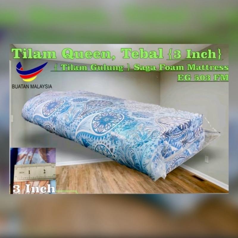 TILAM QUEEN MURAH 4 INCI (FOAM LEMBUT) Furniture - TikTok Shop Malaysia