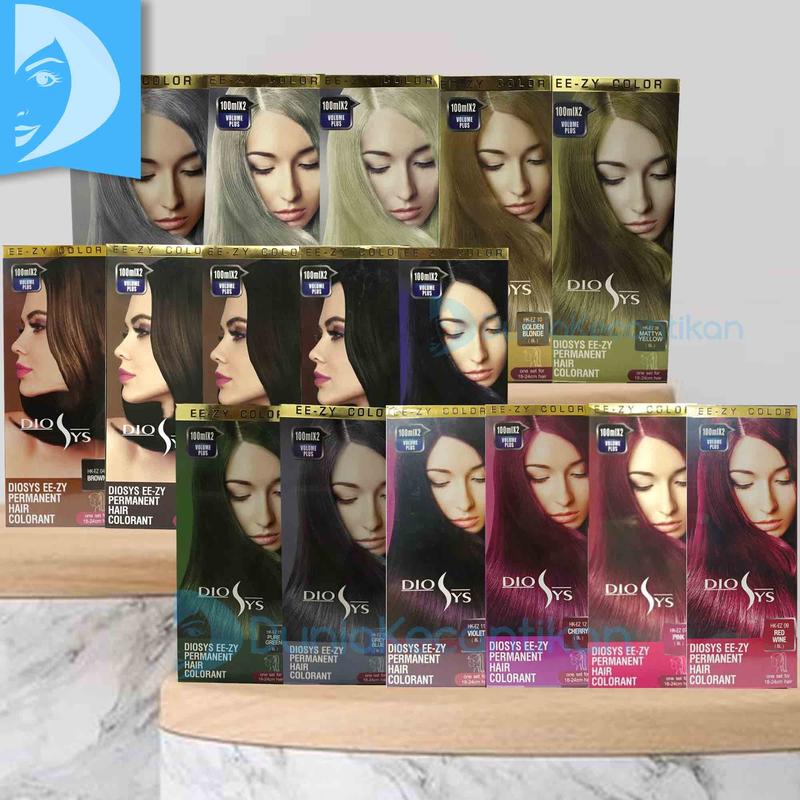 DIOSYS Permanent Hair Colorant Semir Rambut Diosys Pewarna Rambut ...