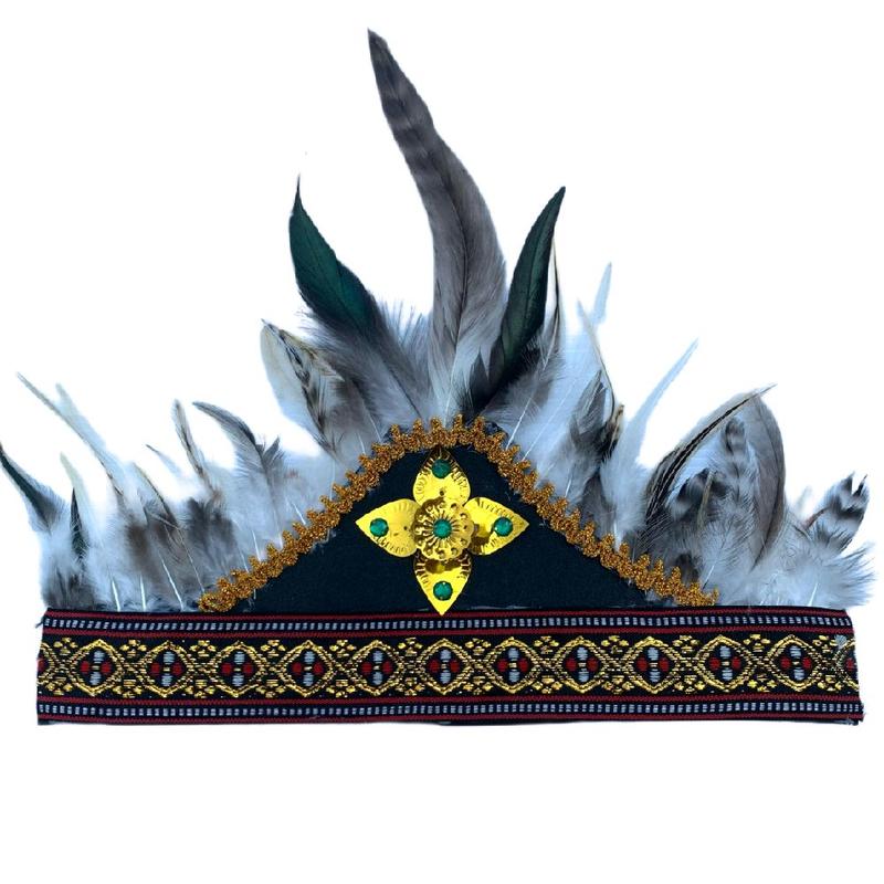 mahkota adat dayak topi adat dayak mahkota tari tradisional dayak ...