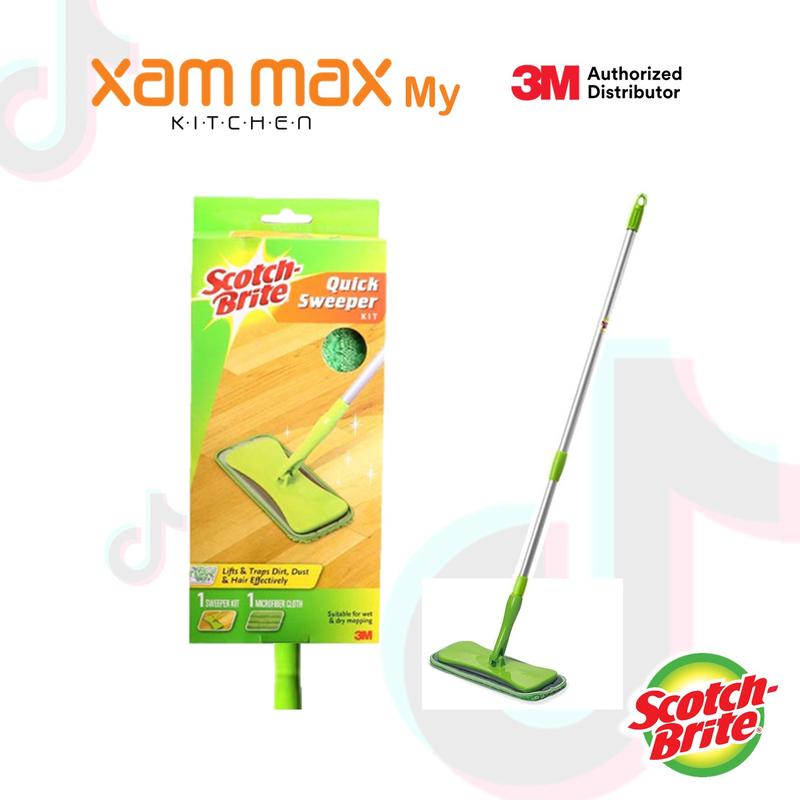 3M Scotch Brite - Quick Sweeper Flat Mop - Penyapu Lantai - TikTok Shop ...