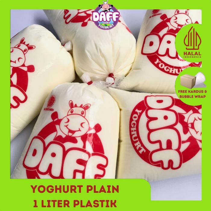 YOGURT THICK PLAIN 1 LITER PLASTIK| YOGURT KENTAL | DAFF YOGHURT - Shop ...