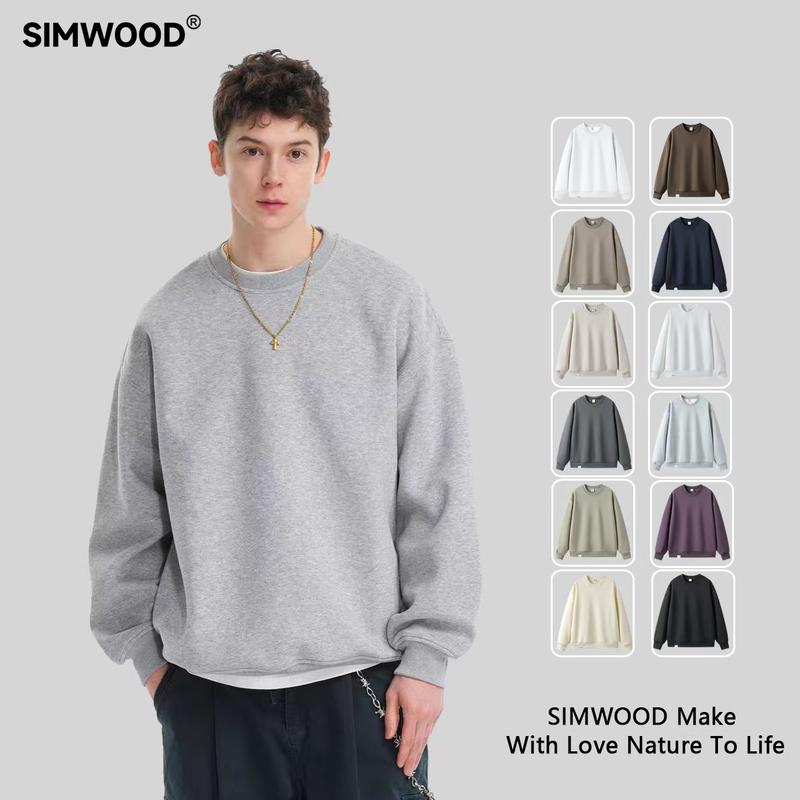 SIMWOOD Round Neck Sweatshirt men and women - TikTok Shop Philippines
