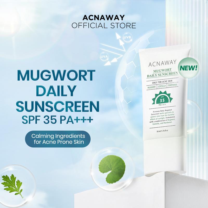 ACNAWAY Mugwort Daily Sunscreen SPF 35 PA+++ – Sunscreen Wajah - Shop ...
