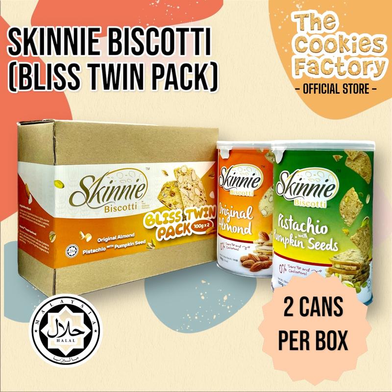 SKINNIE Biscotti: Bliss Twin Pack (100G/Can x 2 Flavours) - TikTok Shop ...
