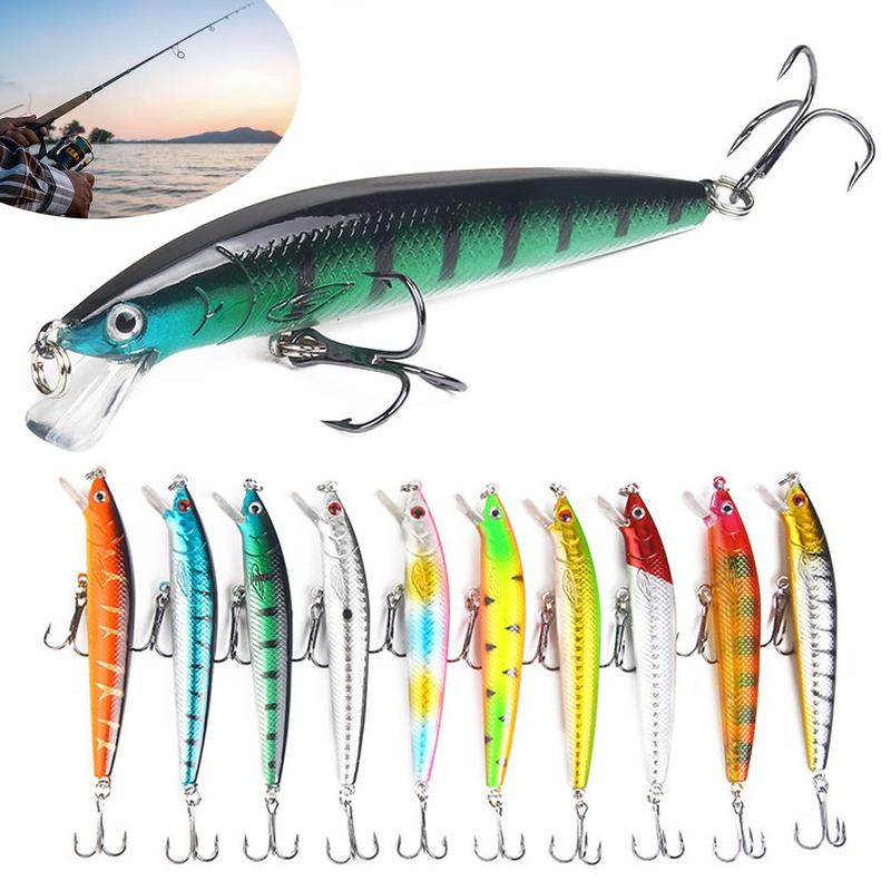1pcs Big Long Fish Minnow Lure Sea Fishing Lure Bait 3D Eyes - TikTok ...