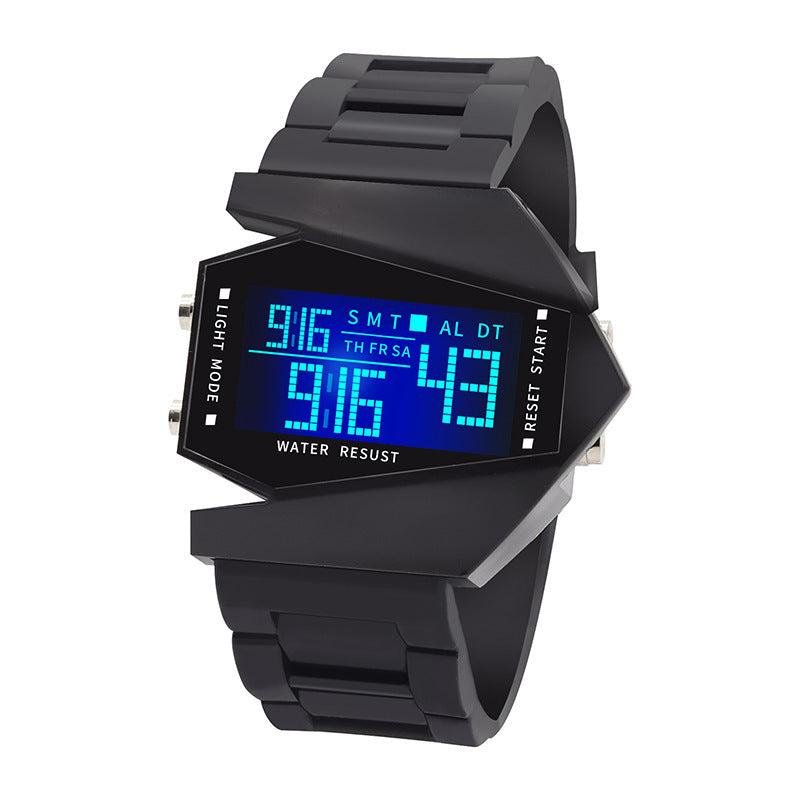 Jam Tangan Sukan LED, Reka Bentuk Kreatif, Berbentuk Kapal Terbang ...