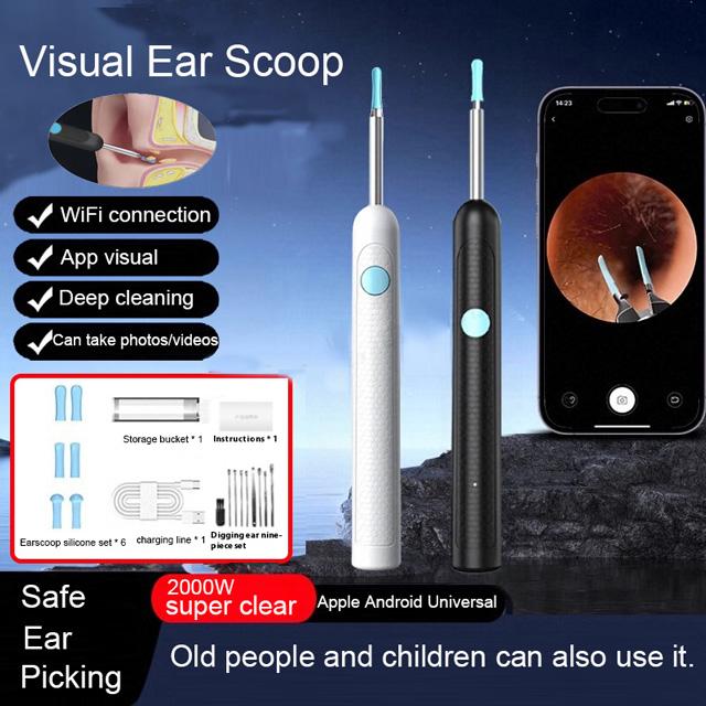 2.5mm Earpick Smart Visual Ear Picker 15-in-1 With Camera Fo - TikTok ...