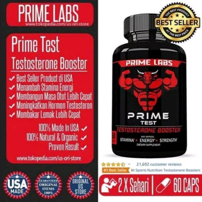 Jual ready PRIME LABS MENS TEST BOOSTER - TESTOSTERON BOOSTER - STAMINA ...
