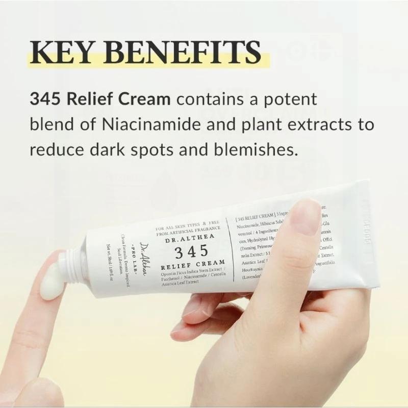 Dr. ALTHEA 345 Relief Cream 50ml (Post Acne Cream) | 147 Barrier Cream ...
