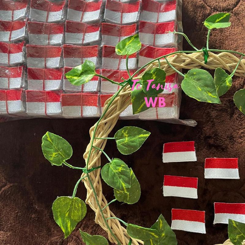 Bet Logo Bendera Merah Putih Bordir - Shop | Tokopedia