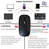 Promo [CID] 3in1 Macaron 10 inch Wireless Bluetooth Keyboard Mouse Set ...