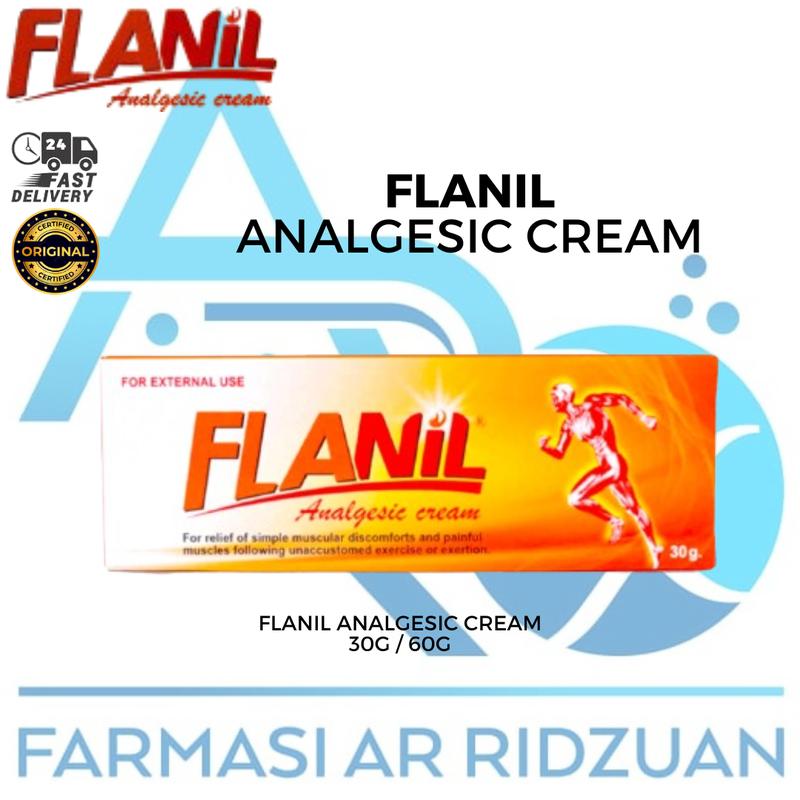 Flanil Analgesic Cream For Relief Muscular 30g / 60g - TikTok Shop Malaysia