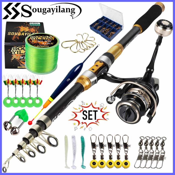 Promo Set Alat Pancing Sougayilang, Joran Pancing Teleskopik dengan ...