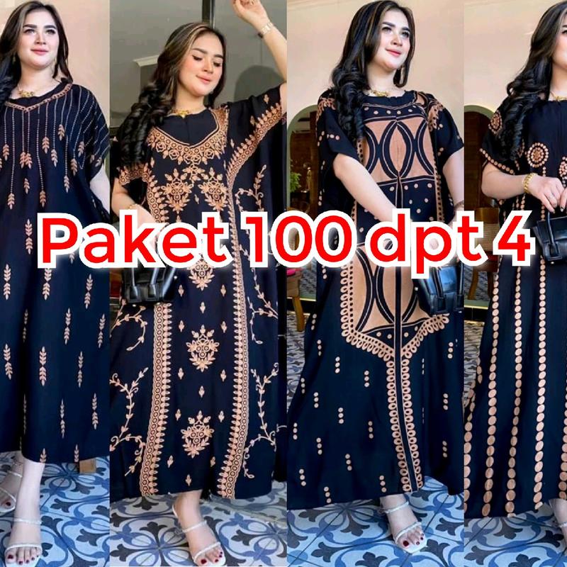 PAKET HEMAT 4PCS daster lowo jumbo Busui Santai Rayon - Shop | Tokopedia