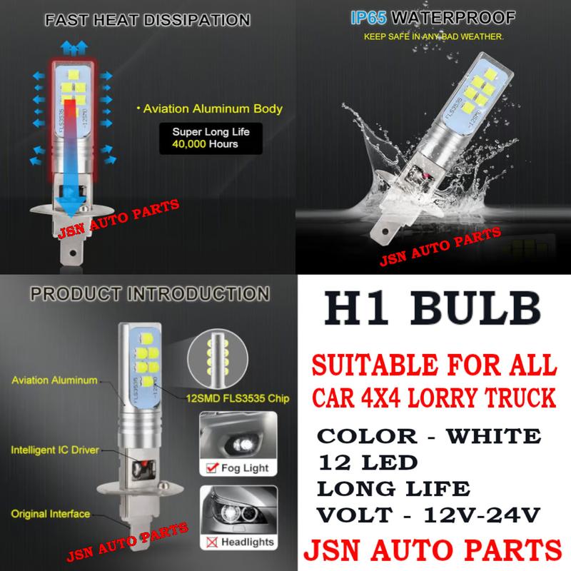 LED SMD BULB H1 12V-24V SMD12 BULBS SUITABLE FOR ALL CAR LORRY - TikTok ...