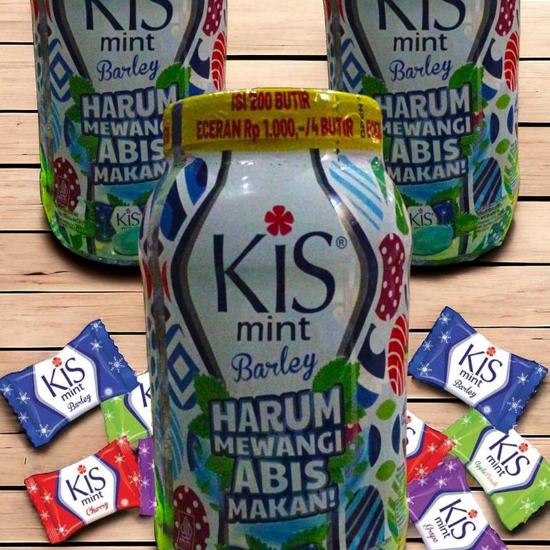 PERMEN KISS MINT BARLEY 1 TOPLES ISI 200 BUTIR - Shop | Tokopedia
